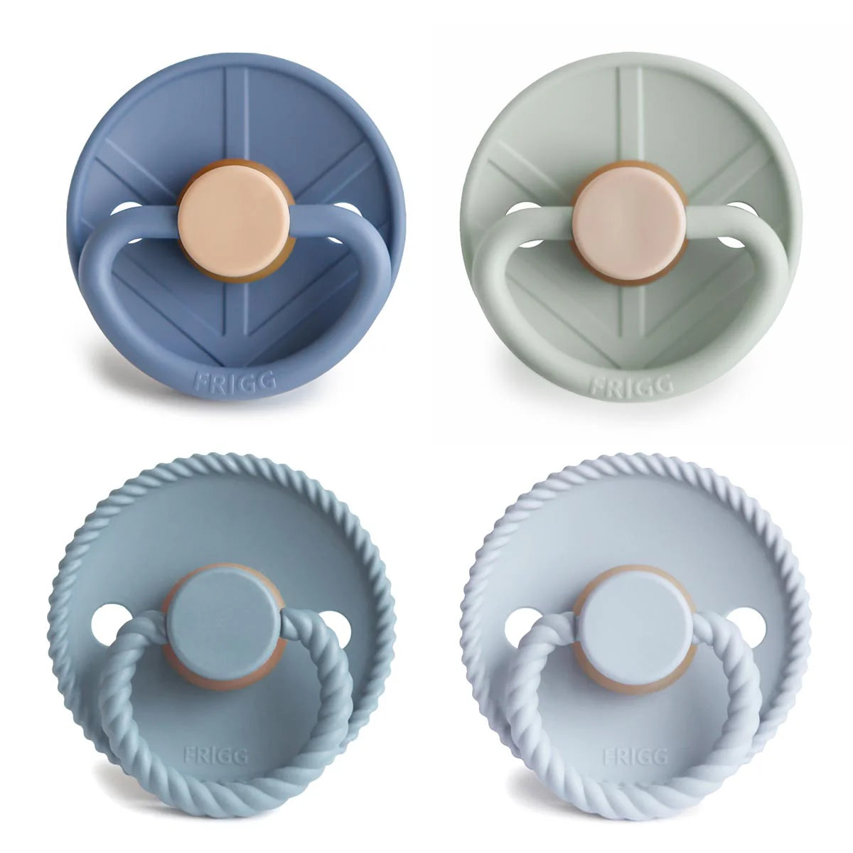 Multi Pacifier 4 Pack | Latex | Skyline Serenity