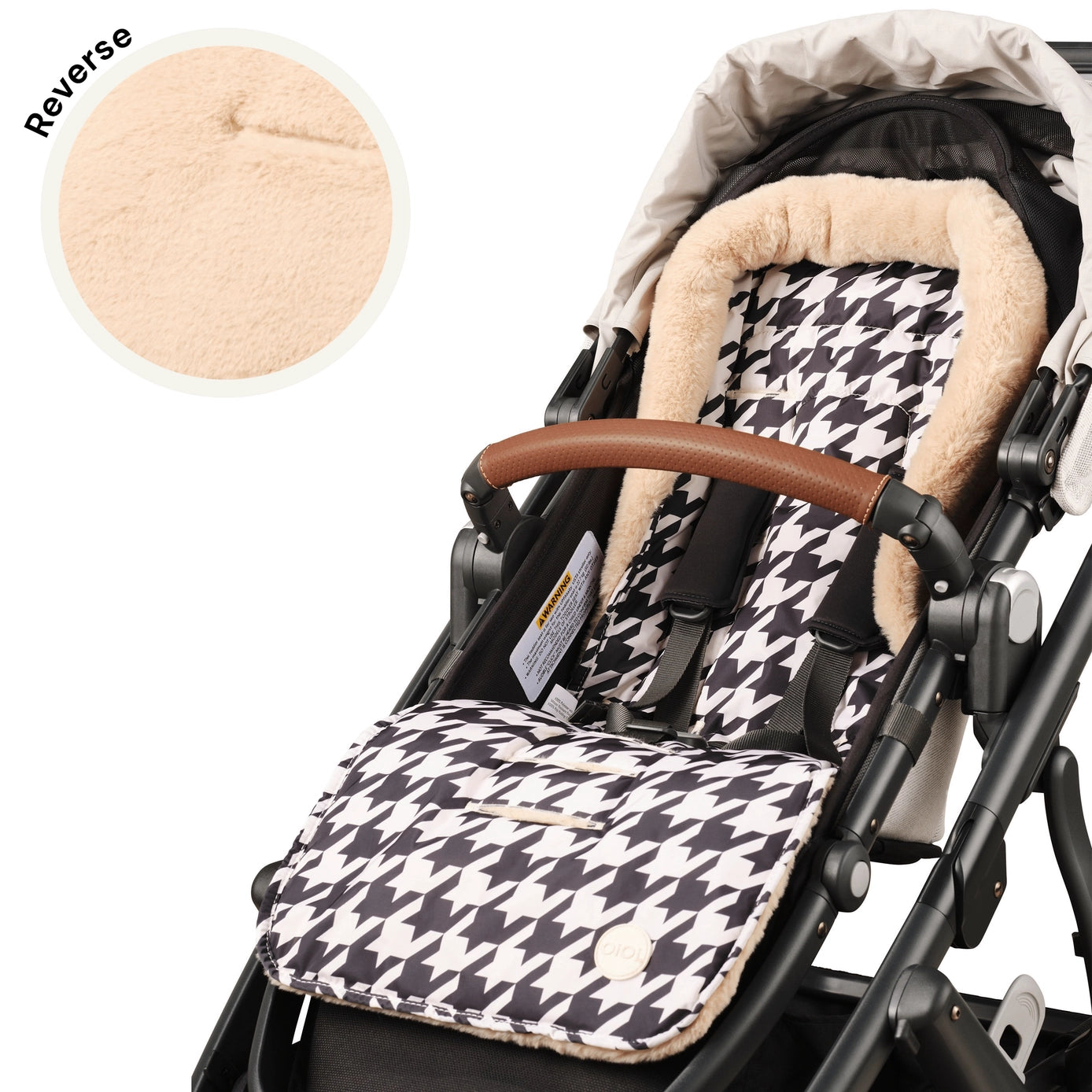 Cozy Fleece Pram Liner | Houndstooth
